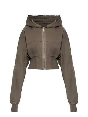 Rick Owens Collage Gimp Cotton Hoodie - Grey