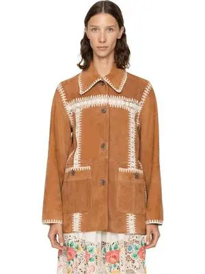 Sea Irena Suede Jacket - Brown