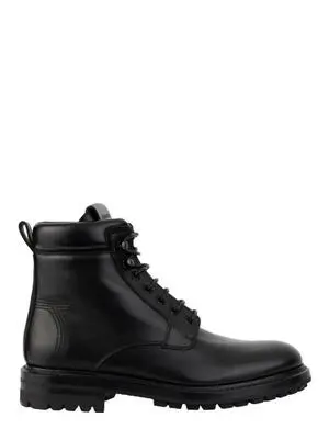 FERRAGAMO Lace-up Boot - Black
