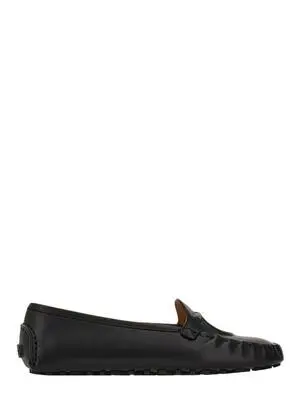 FERRAGAMO Gancini Detail Driver - Black
