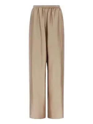 FERRAGAMO Silk Trouser - Neutral