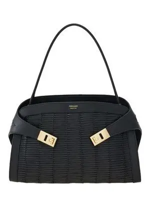 FERRAGAMO Hug Handbag - Black