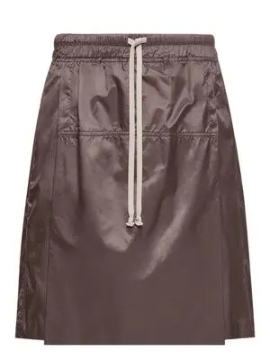 Rick Owens X Moncler Woven Kilt Shorts - Brown