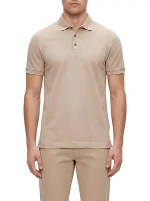 BOSS Cotton Polo Shirt Beige