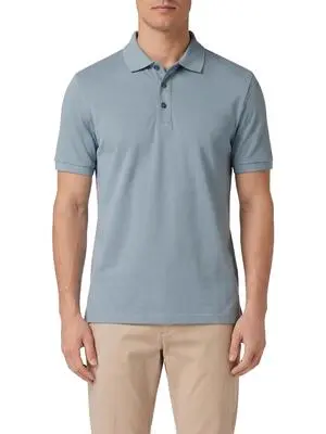 BOSS Cotton Polo Shirt Blue 1