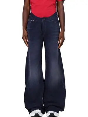 Balenciaga Balenciaga Wide-Leg Jeans Navy