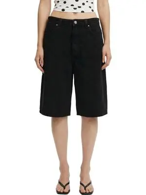 DONDUP Wide Leg Culottes - Black