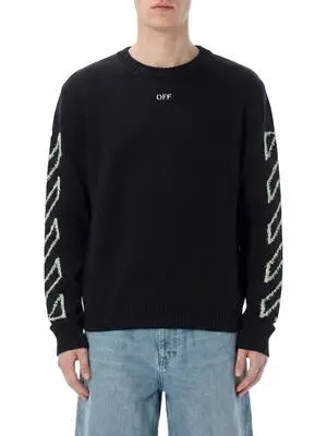 Off-White Pullover Sweater - Black