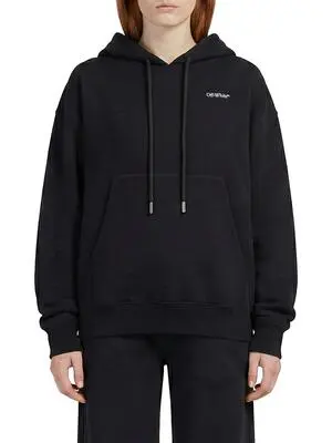 Off-White Hooded Sweatshirt - Black