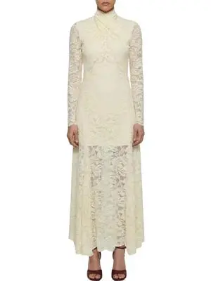 Rabanne Lace Long Dress - Ivory