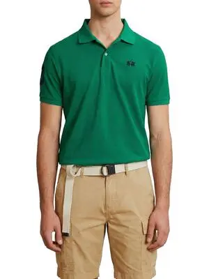 LA MARTINA Cotton Polo Shirt With Logo - Green