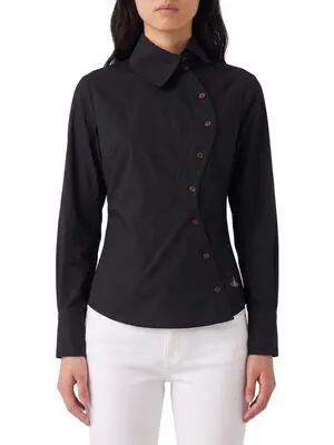 VIVIENNE WESTWOOD Asymmetrical Button-up Shirt - Black