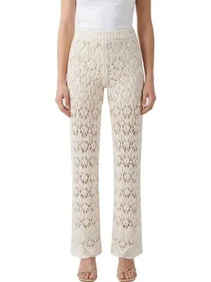 Alanui Crochet Pants - Cream