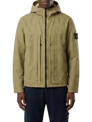 Stone Island Zip-up Hooded Jacket - Green