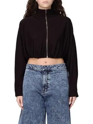 Alaïa Cropped Zip-up Jacket - Brown