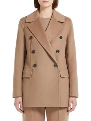 Max Mara Double Breasted Coat - Camel