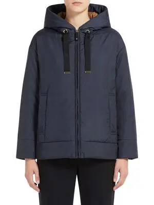 Max Mara Padded Hooded Jacket - Blue