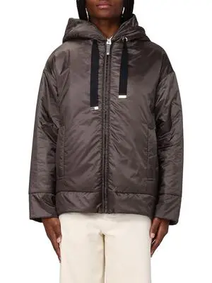 Max Mara Daria Hooded Nylon Puffer Jacket - Brown