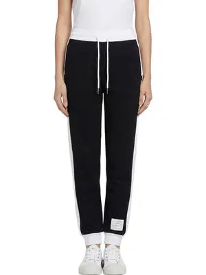 Thom Browne Cotton Jogging Pants - Blue