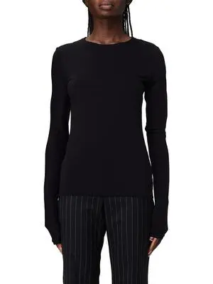 Sportmax Jersey Knit Long Sleeve Top - Black
