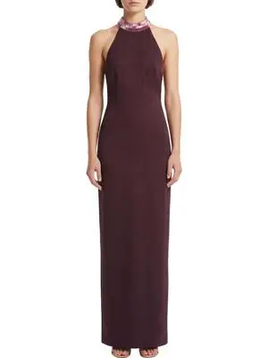Attico Maxi Dress - Wine