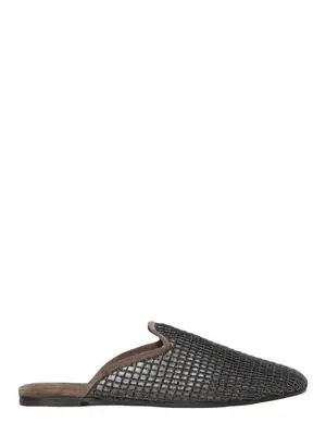 Brunello Cucinelli Woven Mule Shoes - Brown