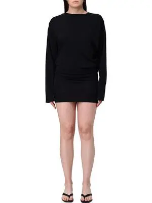 Jacquemus Mistral Mini Dress In Stretch Jersey - Black