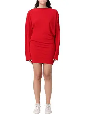Jacquemus Mistral Mini Dress In Stretch Jersey - Red
