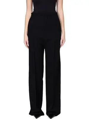Balenciaga Cotton Wide-leg Trousers - Black