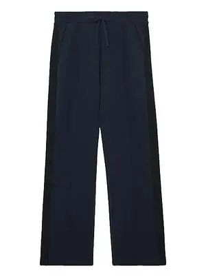 REISS Side-stripe Relaxed Fit Jogging Bottoms - Navy