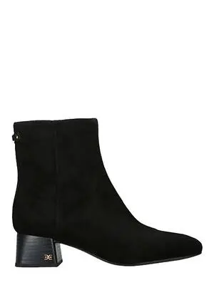 Sam Edelman Paige Suede Ankle Boots - Black
