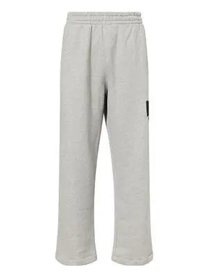 BILLIONAIRE BOYS CLUB Logo-print Wide-leg Cotton Jogging Bottoms - Heather Grey