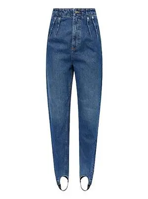 MUGLER Slim-leg Stirrup Denim Jeans - Blue Rinse