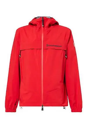 Moncler Shipton Hooded Shell Jacket - Dark Red