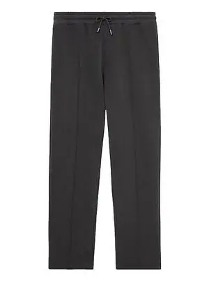 REISS Zeno Drawstring-waist Cotton-blend Jogging Bottoms - Washed Black