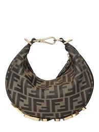 Fendi Graphy Mini Hobo Bag - Brown