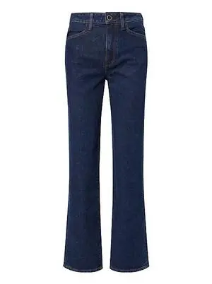 Paige High-rise Straight-leg Denim Jeans - Ballast