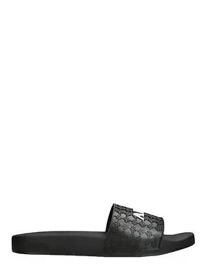 Amiri Logo Rubber Slides - Black