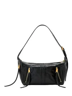 ALLSAINTS Jean Rey Leather Shoulder Bag - Black