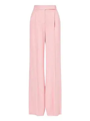 Veronica Beard Marbeau Wide-leg Stretch-twill Trousers - Petal