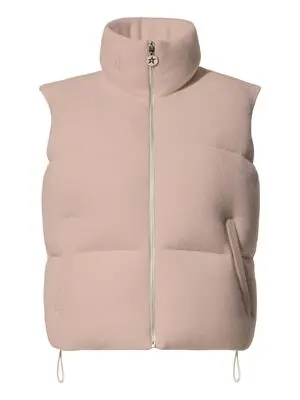 Perfect Moment Wool And Cashmere Down Gilet - Blush
