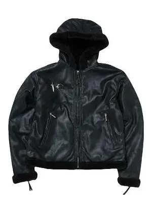 THUG CLUB Tc Reversible Shearling Jacket - Black