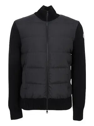 Moncler Zip-up Cardigan - Black