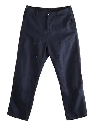 Carhartt Walter Double Knee Pants - Navy Blue Garment Dyed