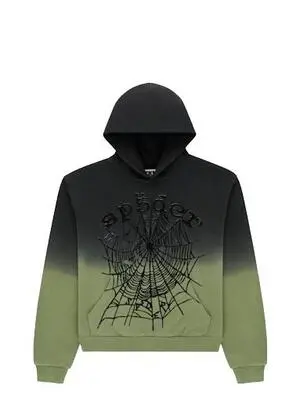 SP5DER Og Web Ombre Hoodie - Black