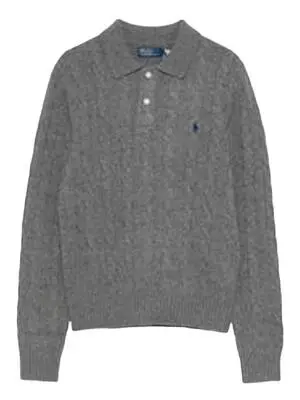 Polo Ralph Lauren Long Sleeve Collared Pullover Sweater - Grey
