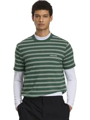 Canada Goose Vantage Striped T-shirt - Green Talbot Stripe
