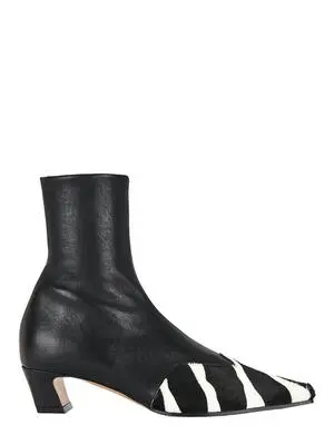 Khaite Nevada Ankle Stretch Boots - Black & White