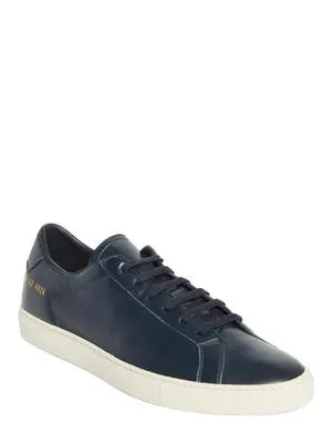 COMMON PROJECTS Achilles Slim Premium Sneakers Navy