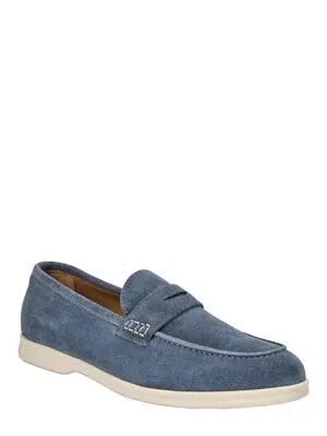 Bruno Magli Patrizio Penny Loafer - Light Blue Suede